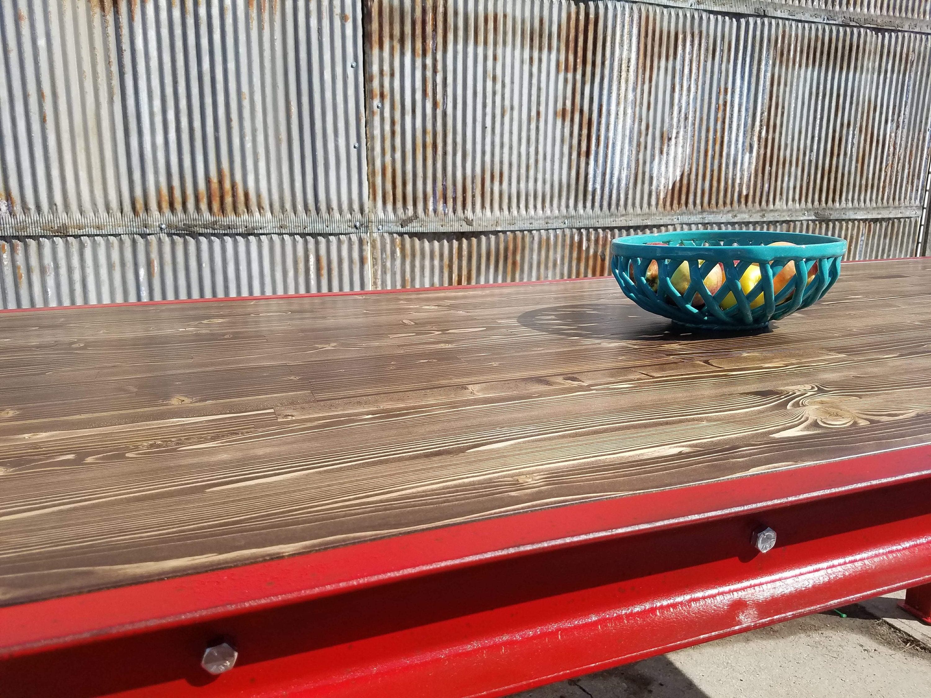 Custom Industrial Dining Table, Kitchen Table, Modern Kitchen Island - Etsy