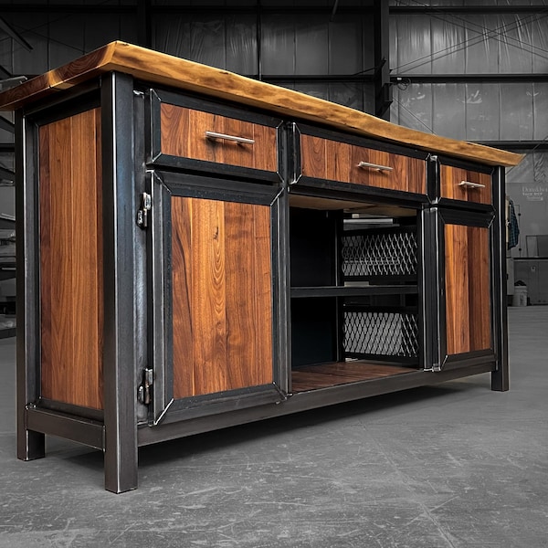 Industrial Media Console - Etsy