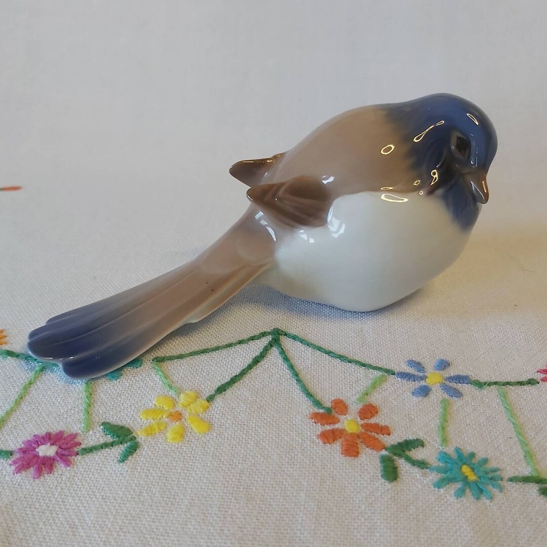 A Bing and Grondahl Pessimist Titmouse Bird Figure - Etsy