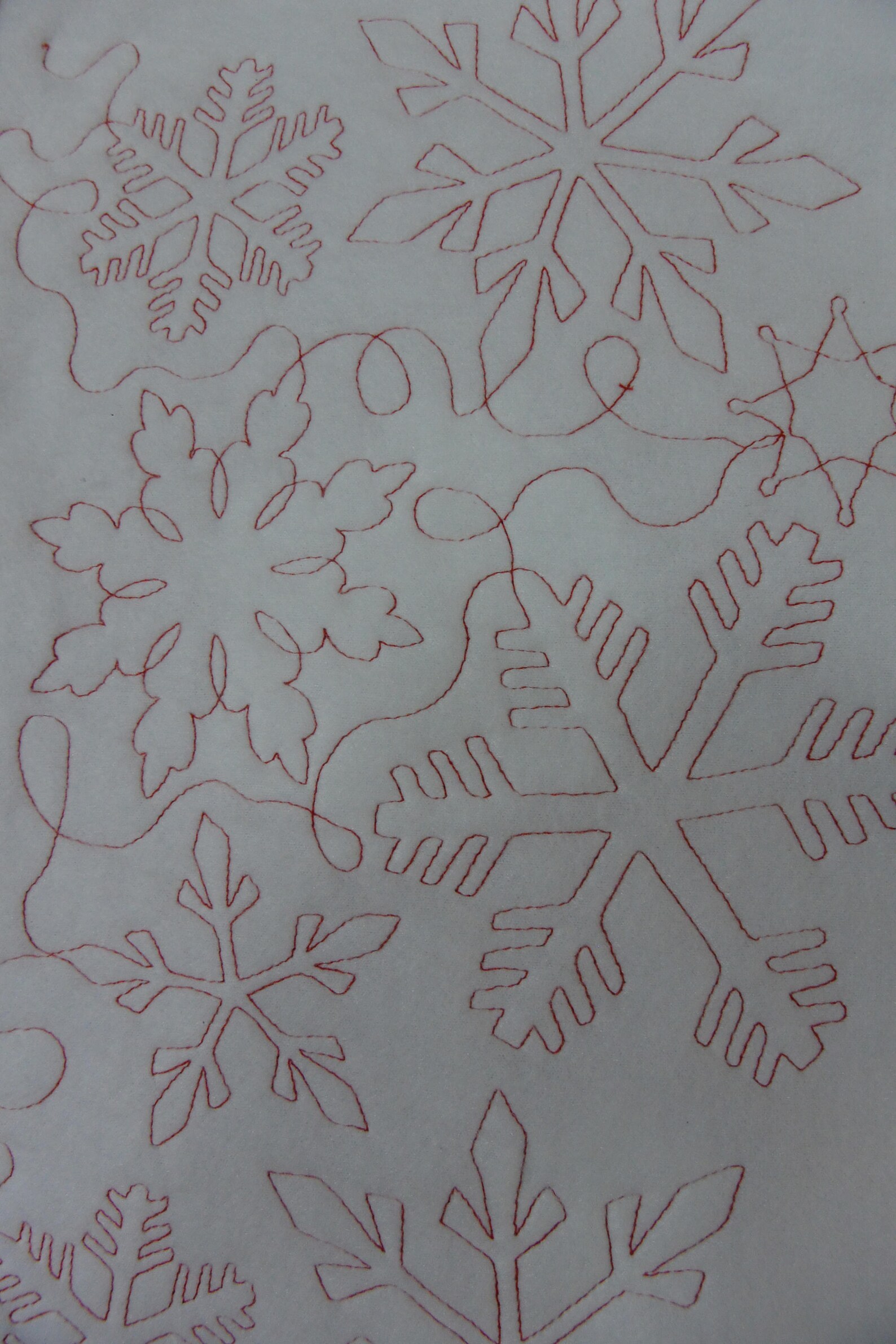 Red Winter Snowflakes Quilt - Etsy