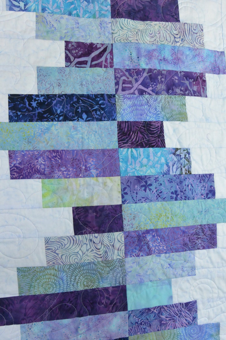 Wistful Lavender and Blues Quilt - Etsy