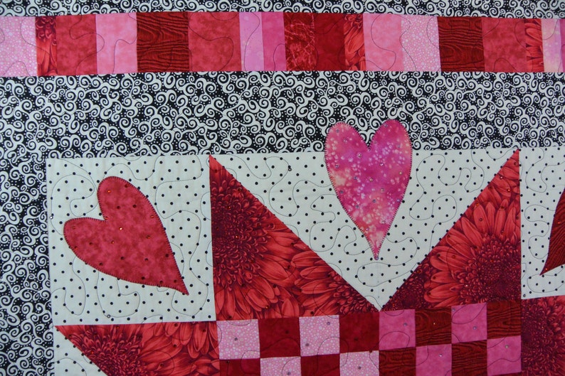 Sweet Heart Star Quilt - Etsy