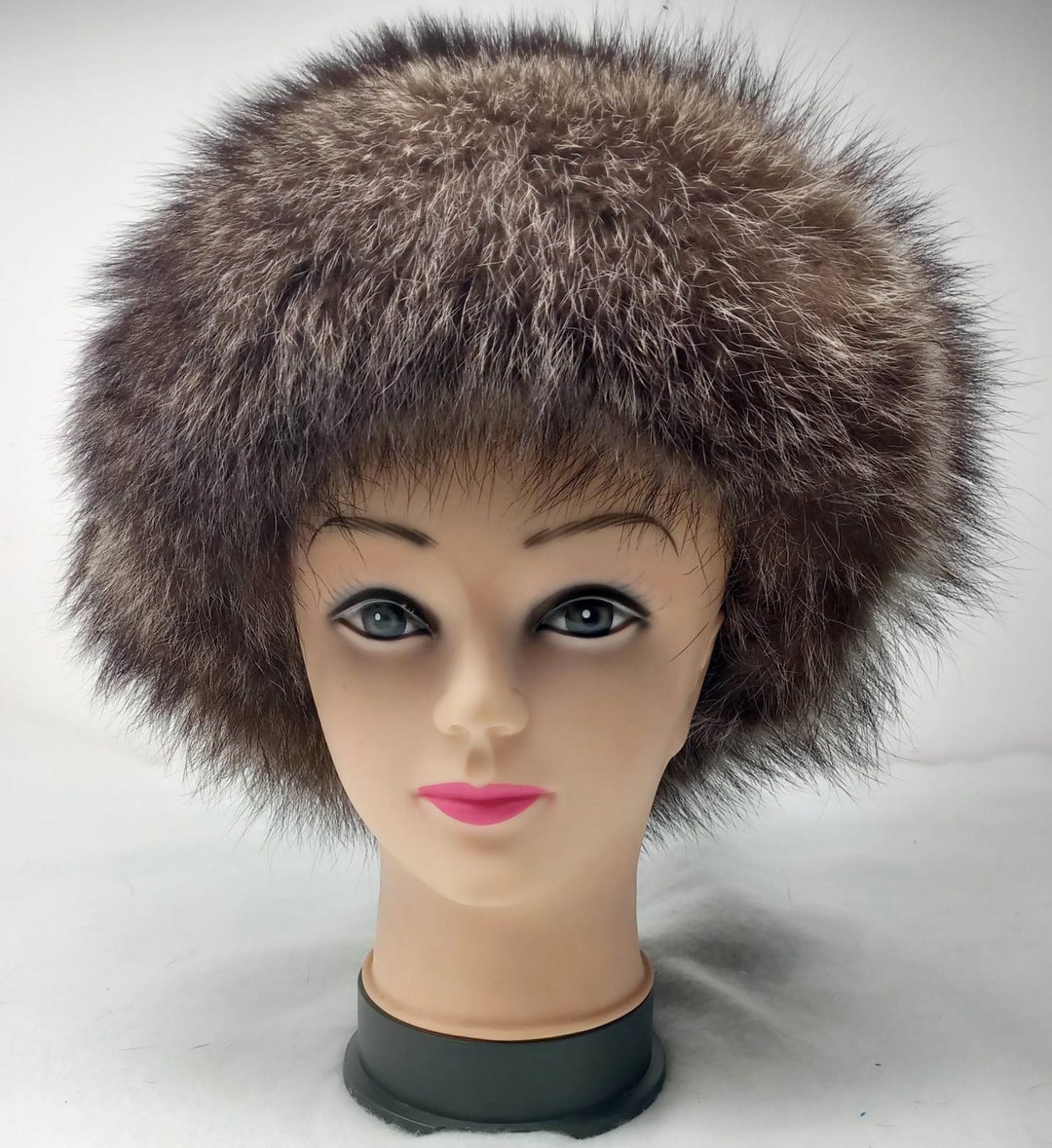 Fox Fur Hat, Classy Fox Fur Cap, Fox Fur Hat, Fox Fur Beret, Fox Fur ...