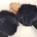 Blue Fox Cuffs,fur Cuffs, Fox Cuffs, Women Cuffs, Natural Fur Cuffs ...