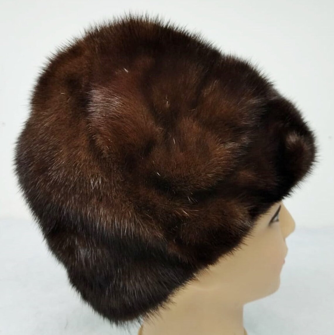 Mink Skin Fur Hat Elegant Mink Fur HatNatural Mink Skin | Etsy