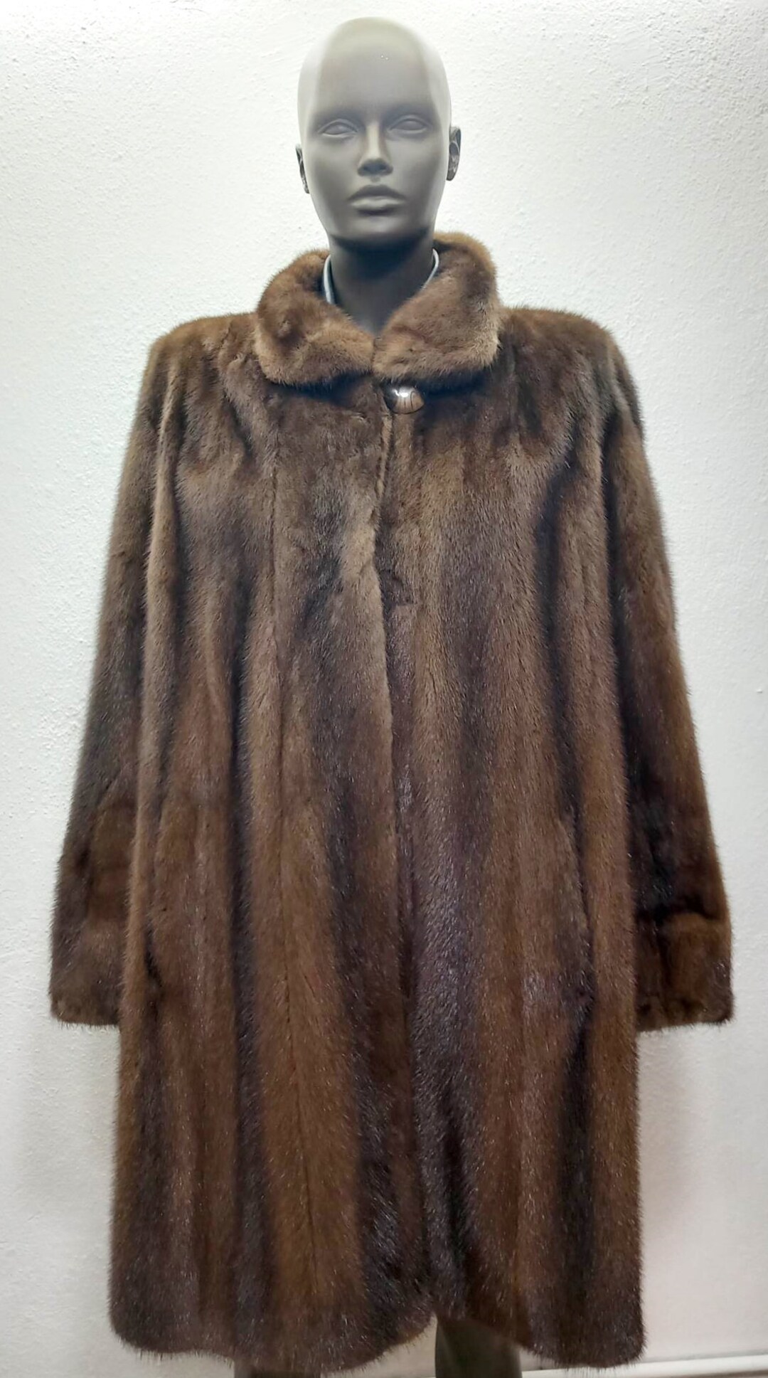 Oversized Mink Fur Half Coat Brown Mink Fur Half Coat Mink - Etsy