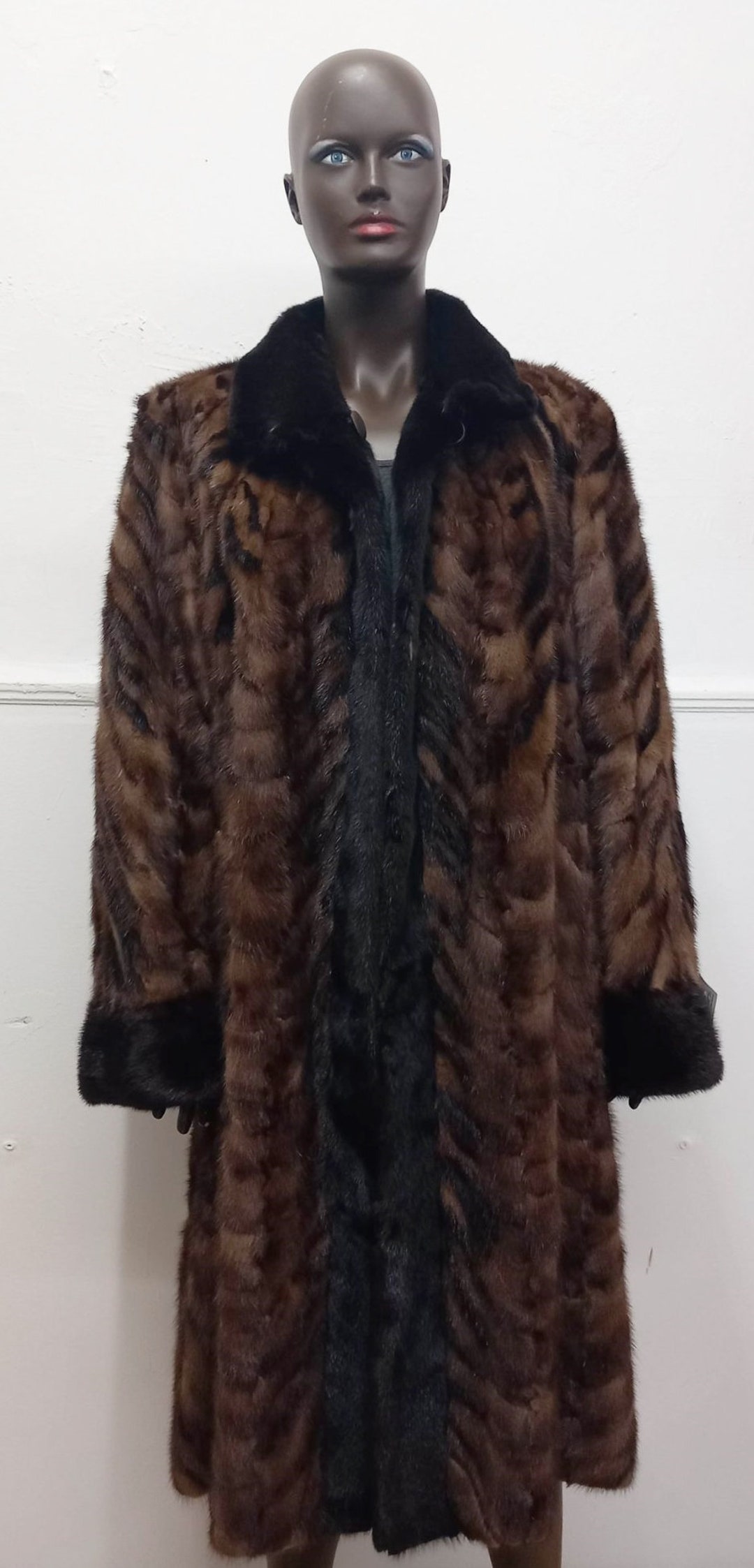 Classy Mink Fur Coat,brown Mink Fur Coat, Luxury Mink Fur Coat,natural ...