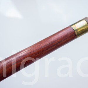 PATHFINDER Walking STICK Wood CANE Carving Unique Art Brown Wooden ...