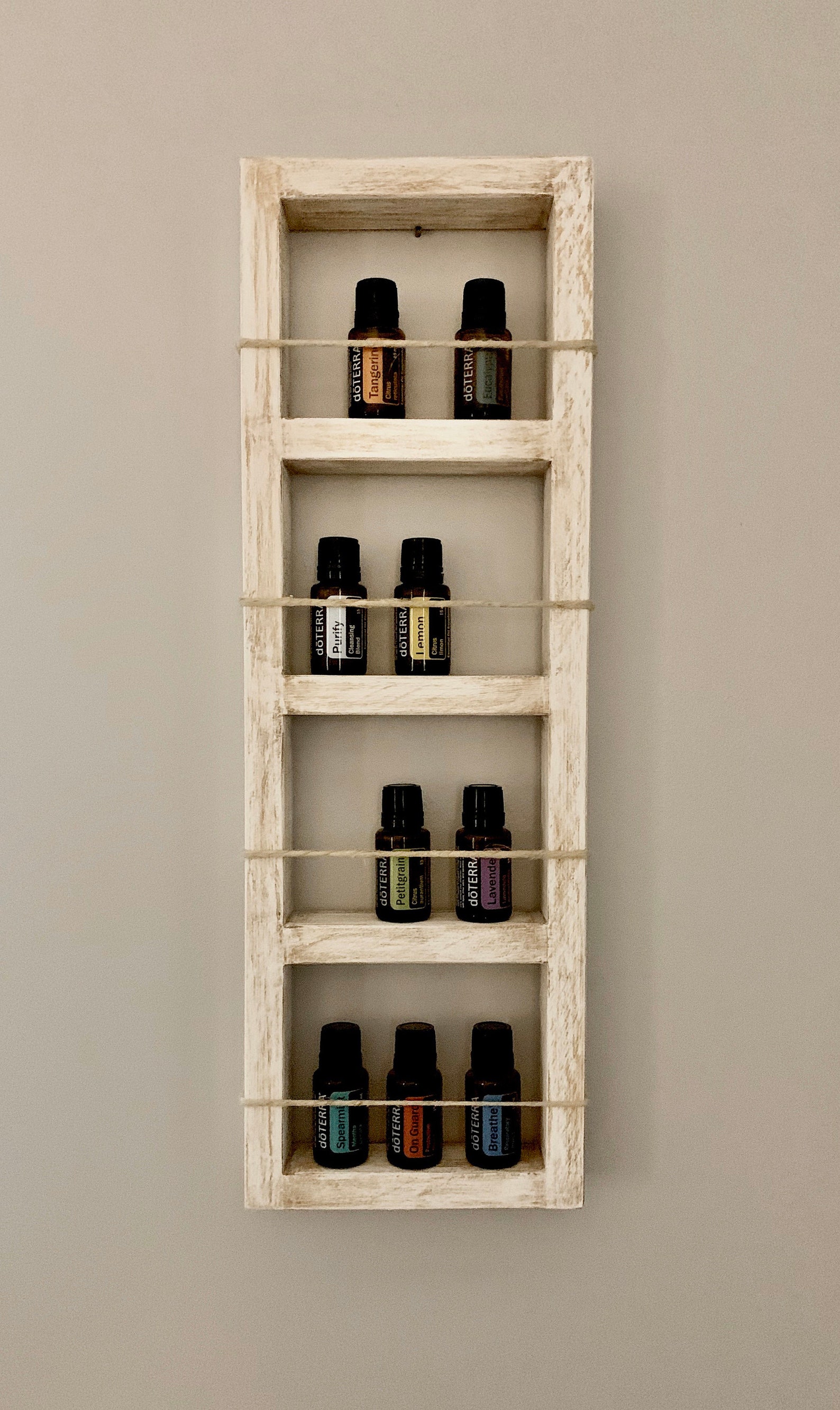Tall Skinny Mini Wooden Box Essential Oil Storage Shelf With - Etsy
