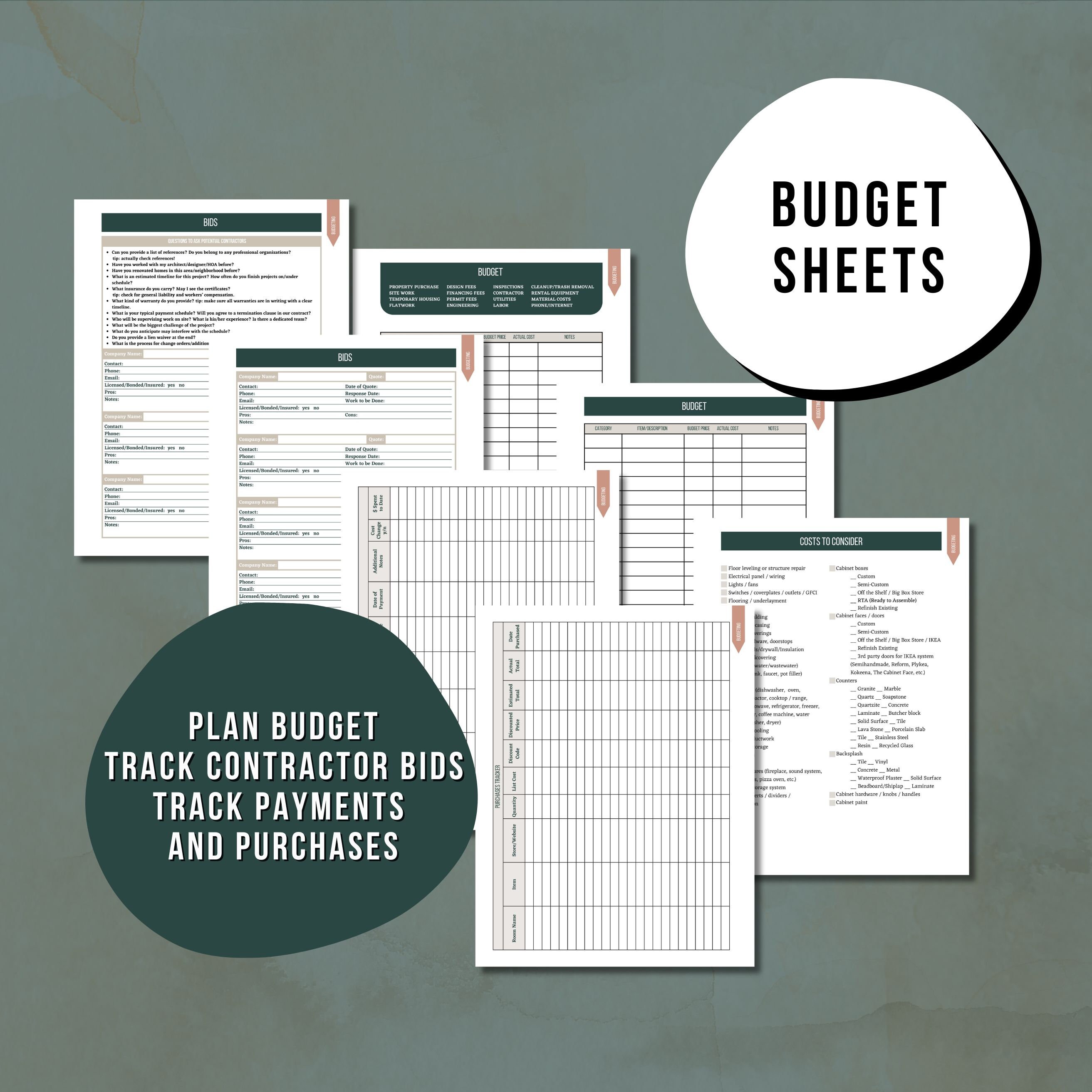 Kitchen Remodel Planner Design Guide Kitchen Custom Planner Farmhouse ...