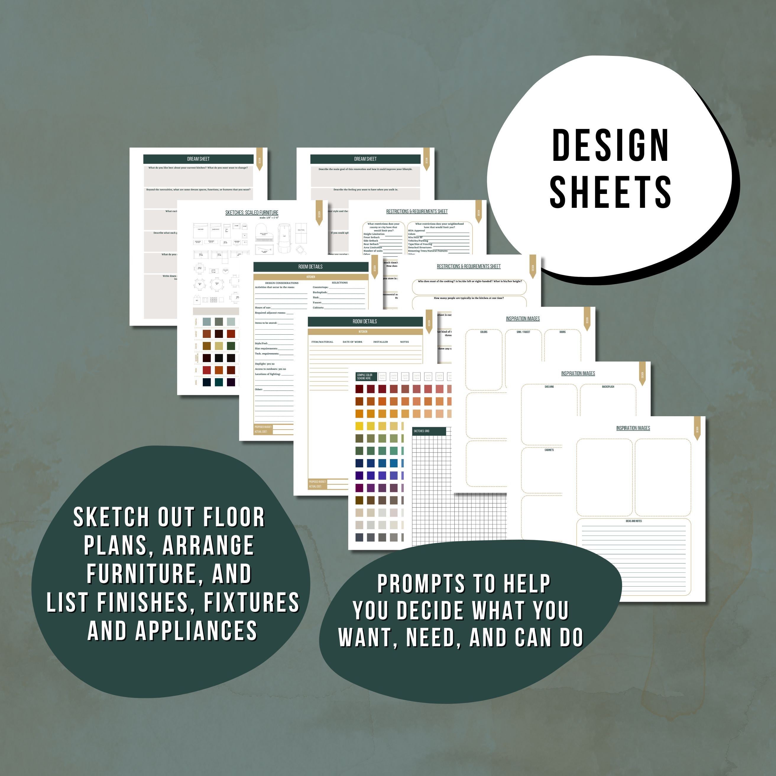 Kitchen Remodel Planner Design Guide Kitchen Custom Planner Farmhouse ...