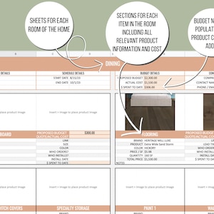 Interior Design Selection Renovation Budget Spreadsheets Remodel New ...
