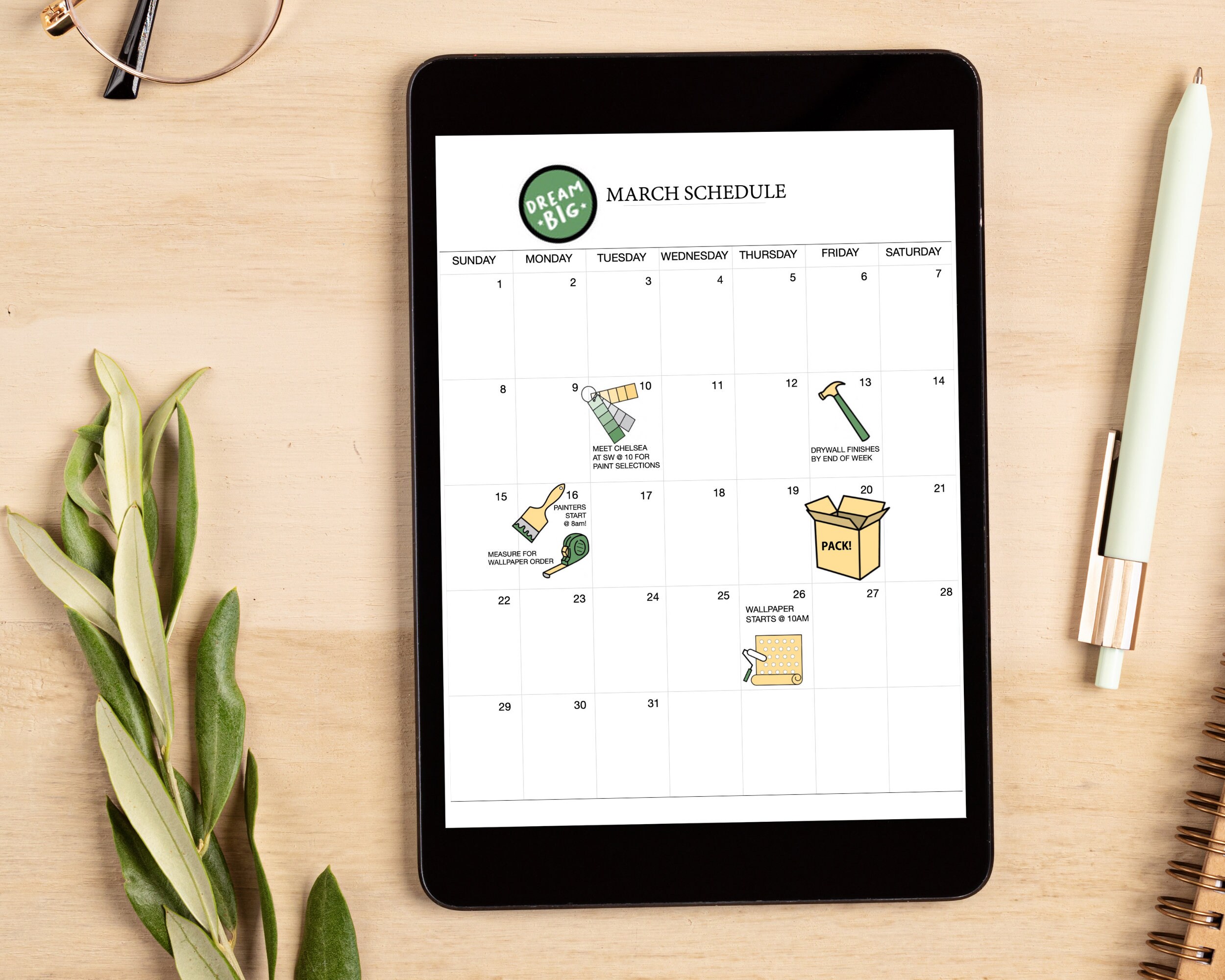 Home Design and Construction Digital Planner Stickers, Goodnotes ...