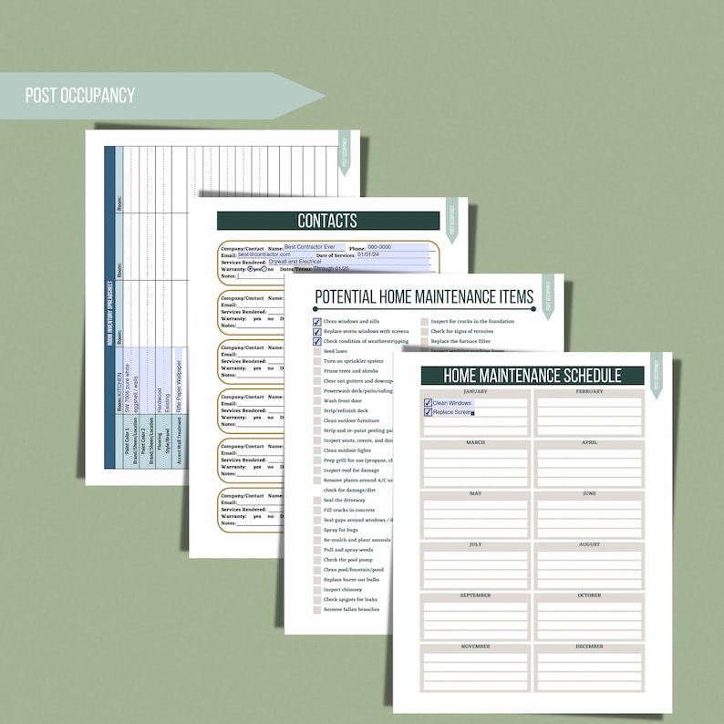 Home Building Planner, Custom Home Planner, New House Construction, New ...