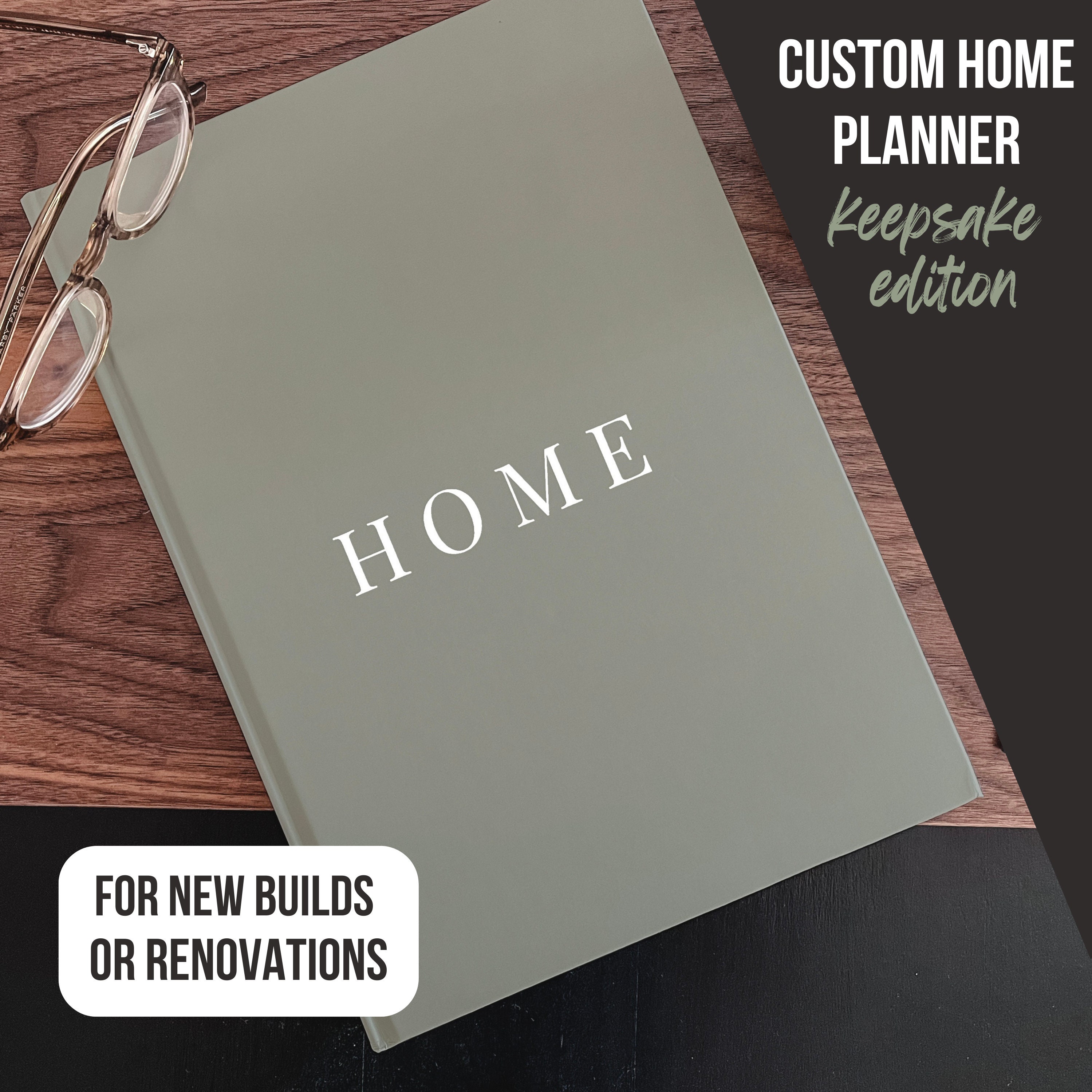 New Home Planner, Custom Home Design Journal, Home Building Binder ...