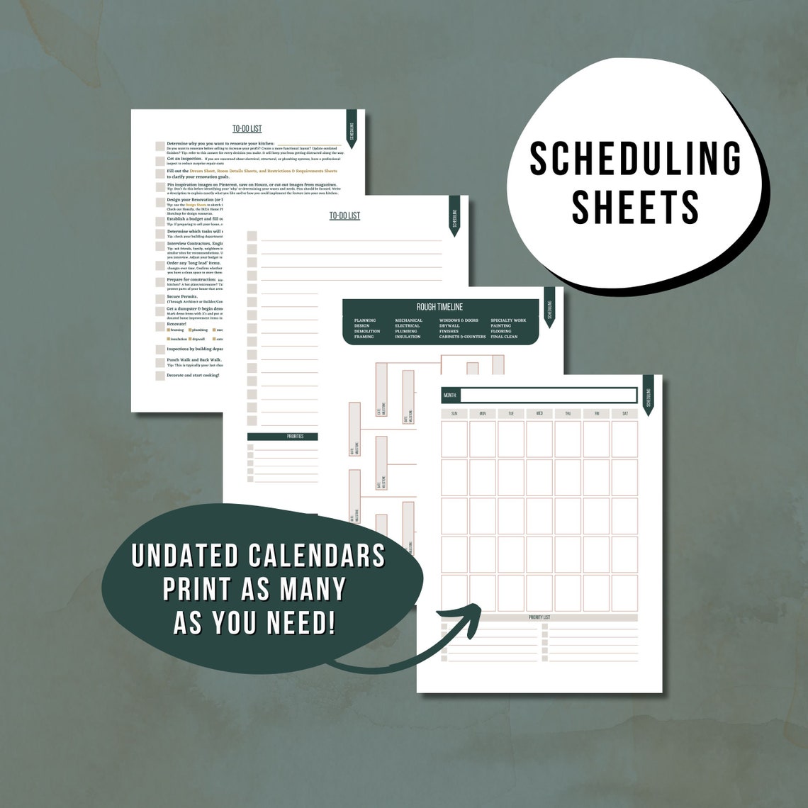 Kitchen Remodel Planner Design Guide Kitchen Custom Planner Farmhouse ...