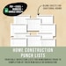 Home Construction Punch List Instant Download Printable Snag List New ...