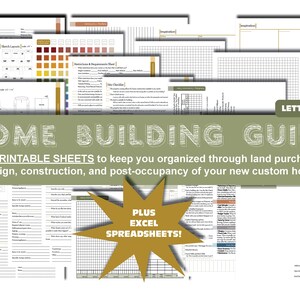 Home Building Planner Printable Guide - Etsy