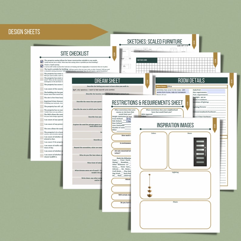 Home Building Planner, Custom Home Planner, New House Construction, New ...