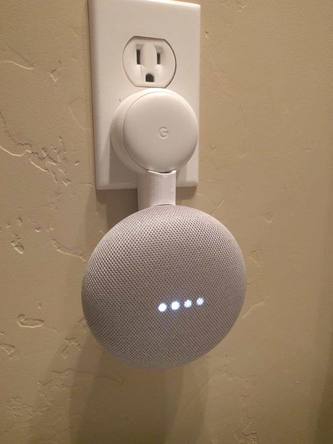 Google Home Mini Invisible Outlet Socket Wall Mount No Screws, No ...