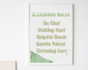 Subject Labels Minimalist Classroom printable - Etsy