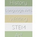 Subject Labels Minimalist Classroom printable - Etsy