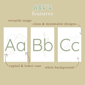 Alphabet Display Letters Printable - Etsy