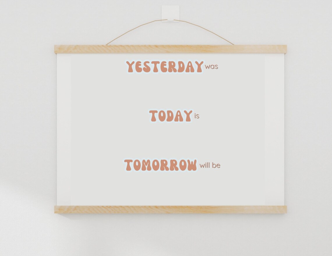 Whats Today Chart Printable, Preschool Days of the Week Chart- Cotton ...