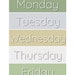 Days of the Week - Sage Neutral Printable (minimalist Classroom) - Etsy