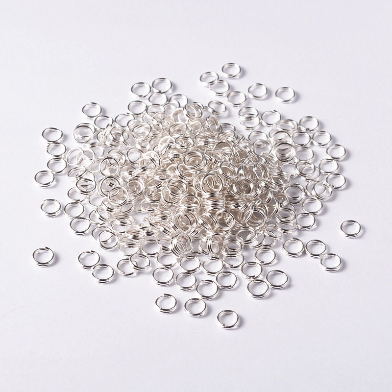 Pack of 200 Silver Colour Iron Split Rings 6 X 1.4mm - Etsy UK