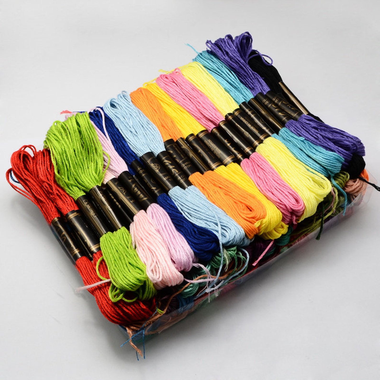 6 Pcs Mixed Colour 8m Embroidery Skeins 100% Cotton - Etsy UK