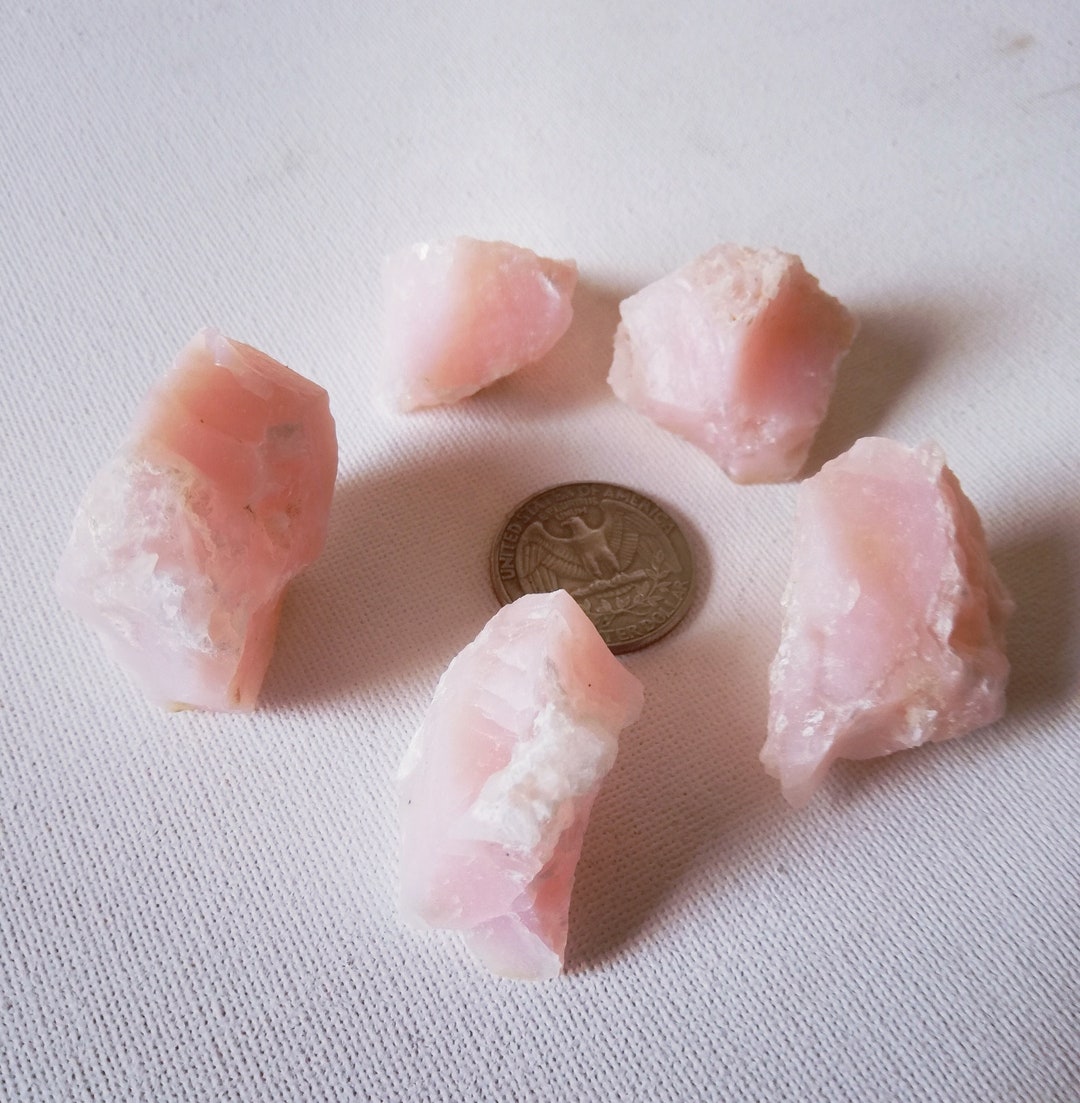 Pink Opal Rough 5 Specimens 80.0 Grams/opalo Gross 5 Specimens 80.0 ...