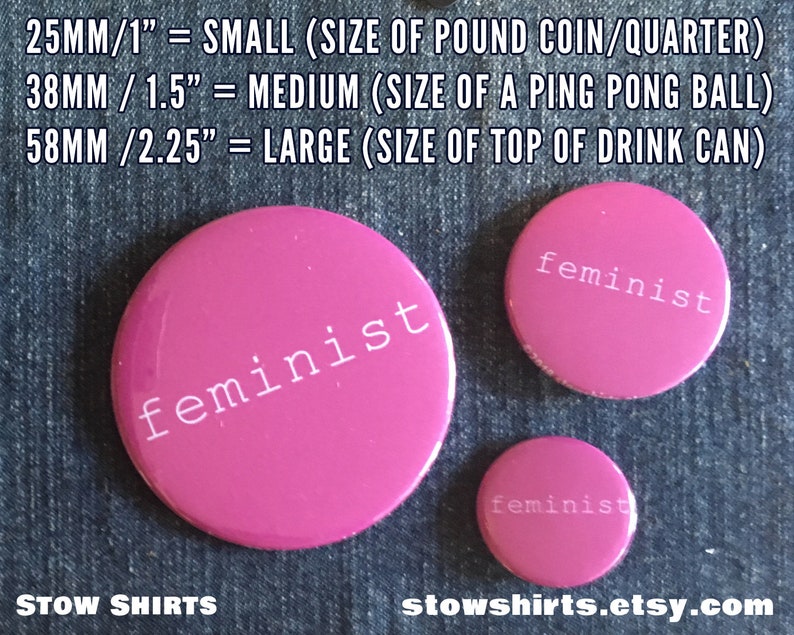 Feminist Pin Button Badge Feminist Pin Button Women's - Etsy