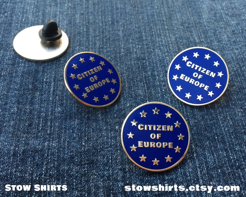 Citizen of Europe Enamel Pin EU Enamel Pin Europe Metal Pin - Etsy