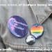 Left Wing Face, Pin Button Badge, Political Pin Badge, Pro-left Button ...