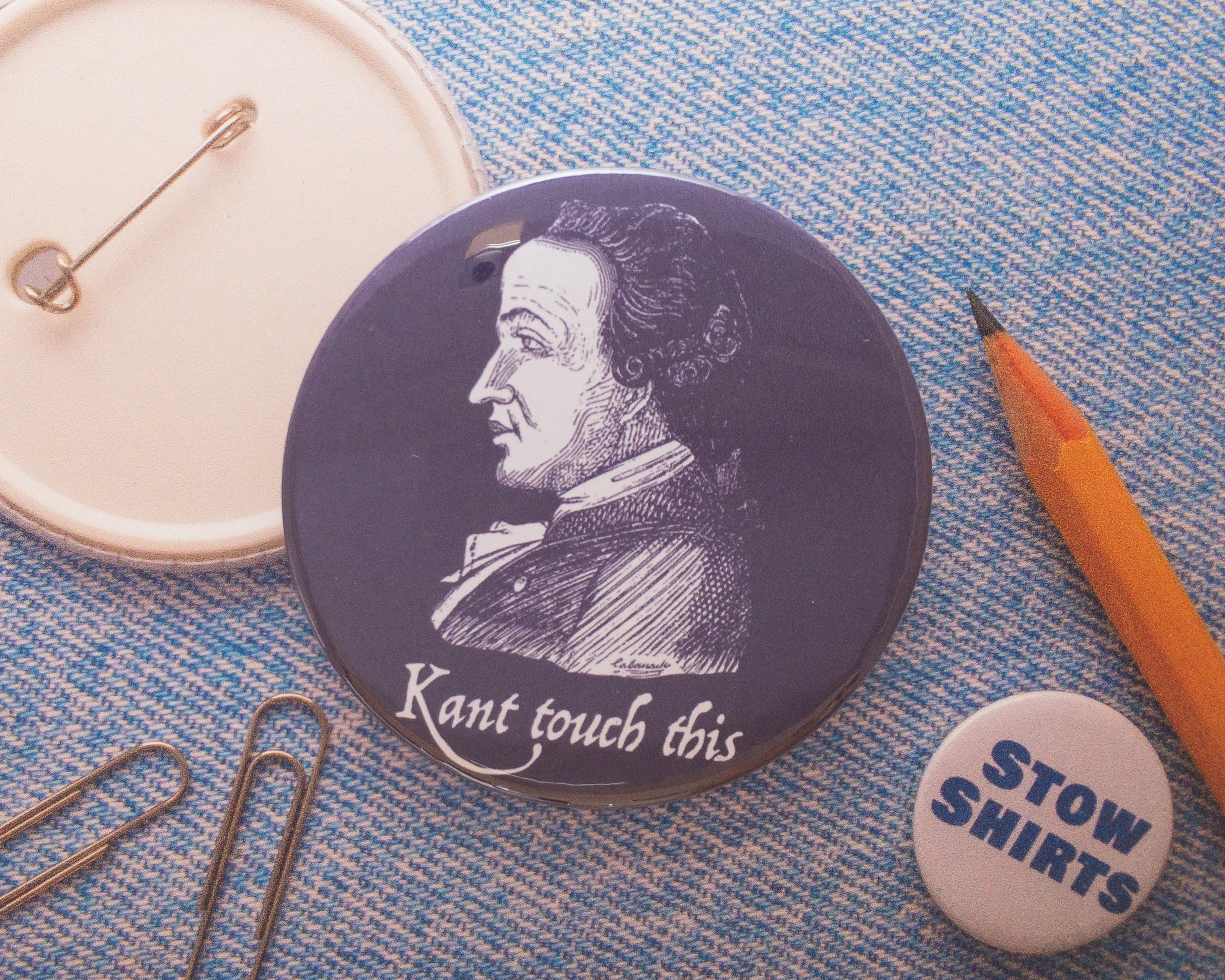 Kant Touch This Funny Immanuel Kant Philosophy Pin Back Button - Etsy