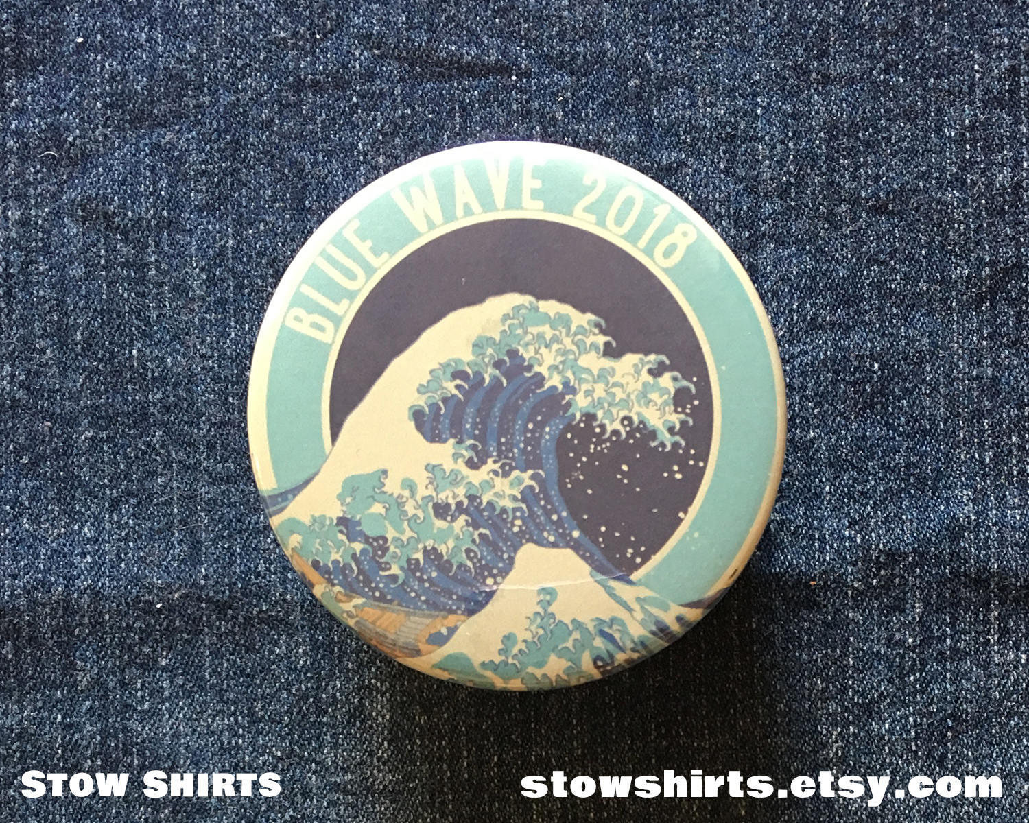 Blue Wave 2018 Button Badge Political Pin Button Midterms - Etsy