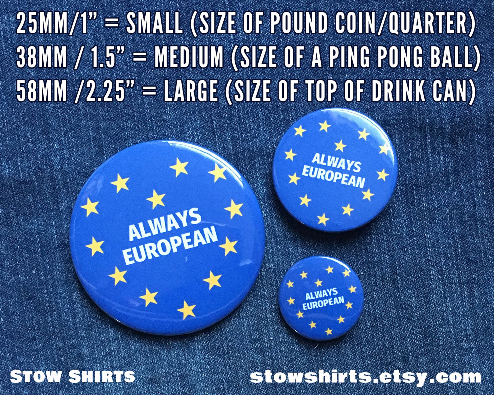 Always European Pin Button Badge Always European Badge | Etsy UK