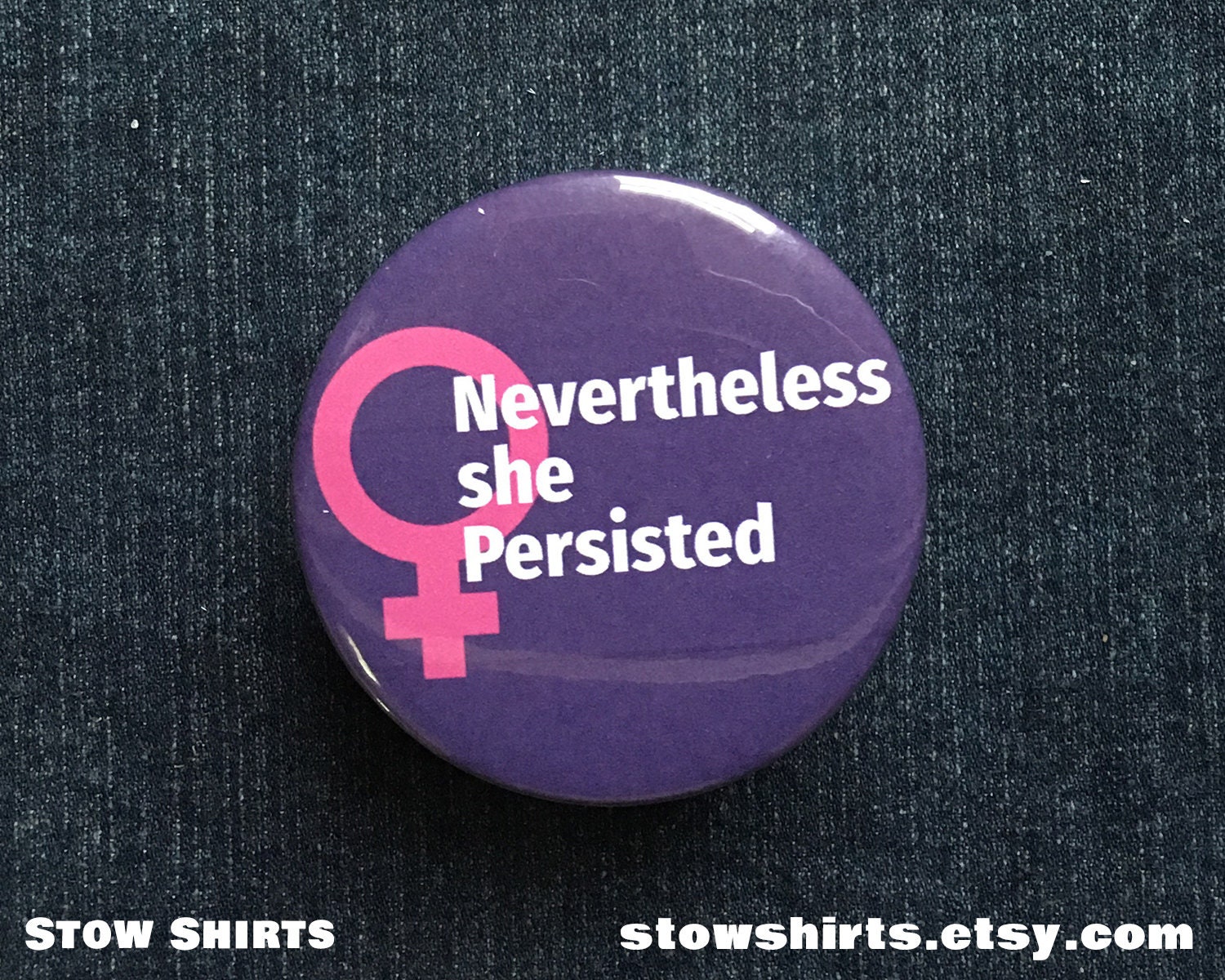 Nevertheless She Persisted Pin Button Badge 25mm 38mm 58mm - Etsy