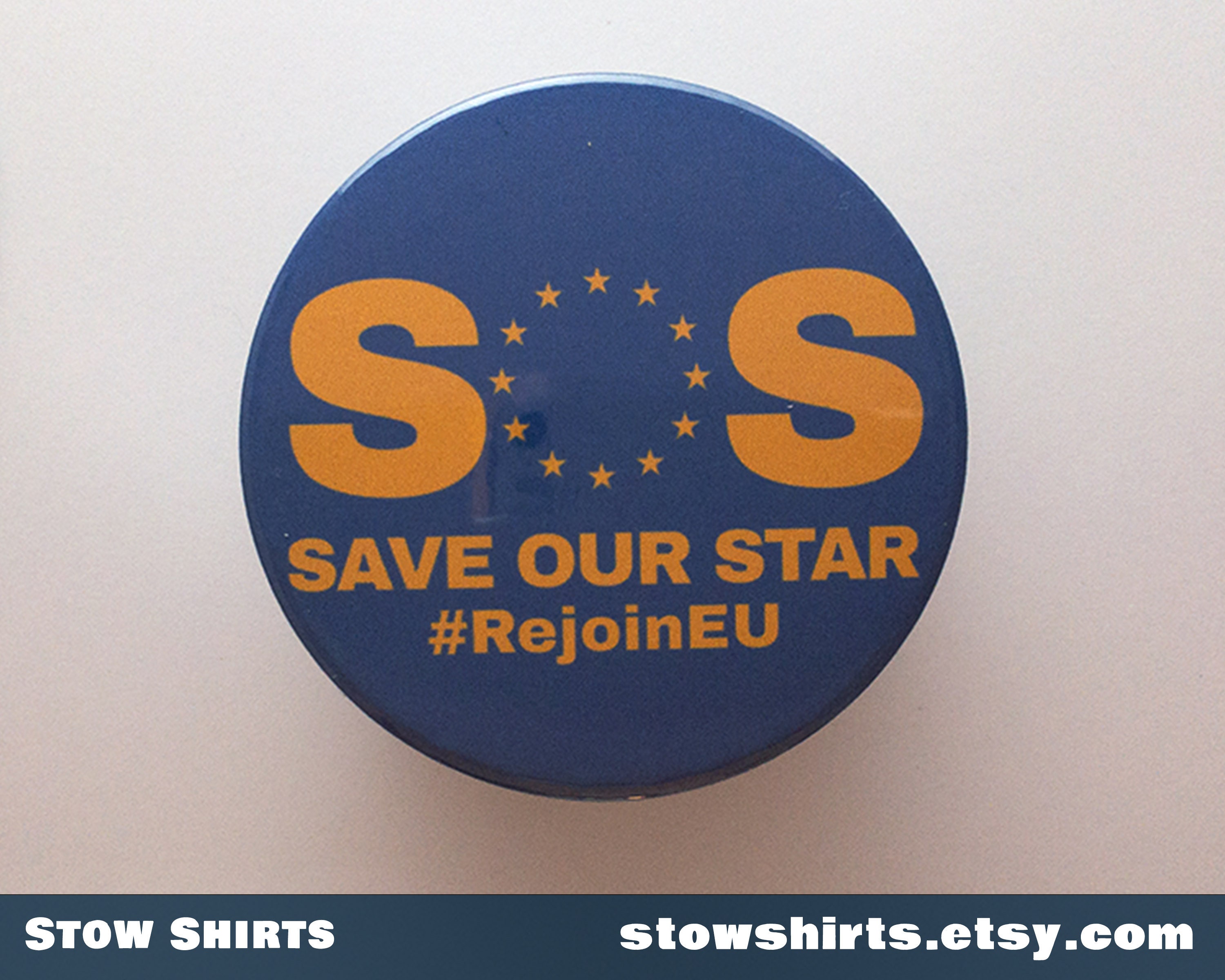 SOS Save Our Star rejoineu Pin Button Badge Pro-eu Fridge - Etsy