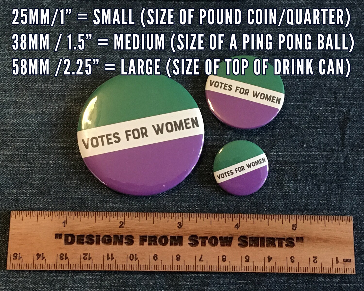 Votes for Women Suffragist Suffragette Button Badge Fridge - Etsy UK