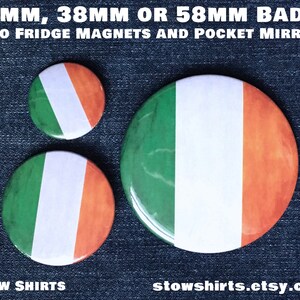 Irish Flag Badge, Irish Flag Button, Ireland Flag, St Patrick's Day ...