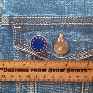 European Flag Enamel Pin, Circular EU Enamel Pin, Europe Metal Pin ...