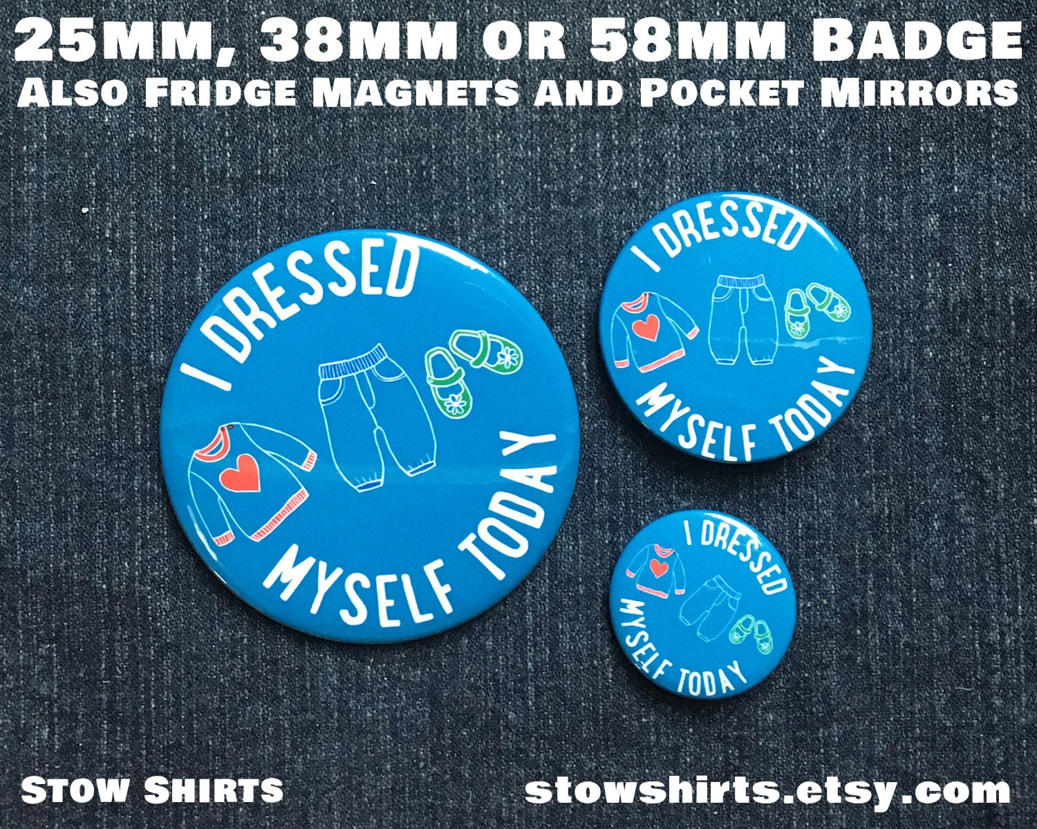 Adulting Pin Button Badge i Dressed Myself Today | Etsy