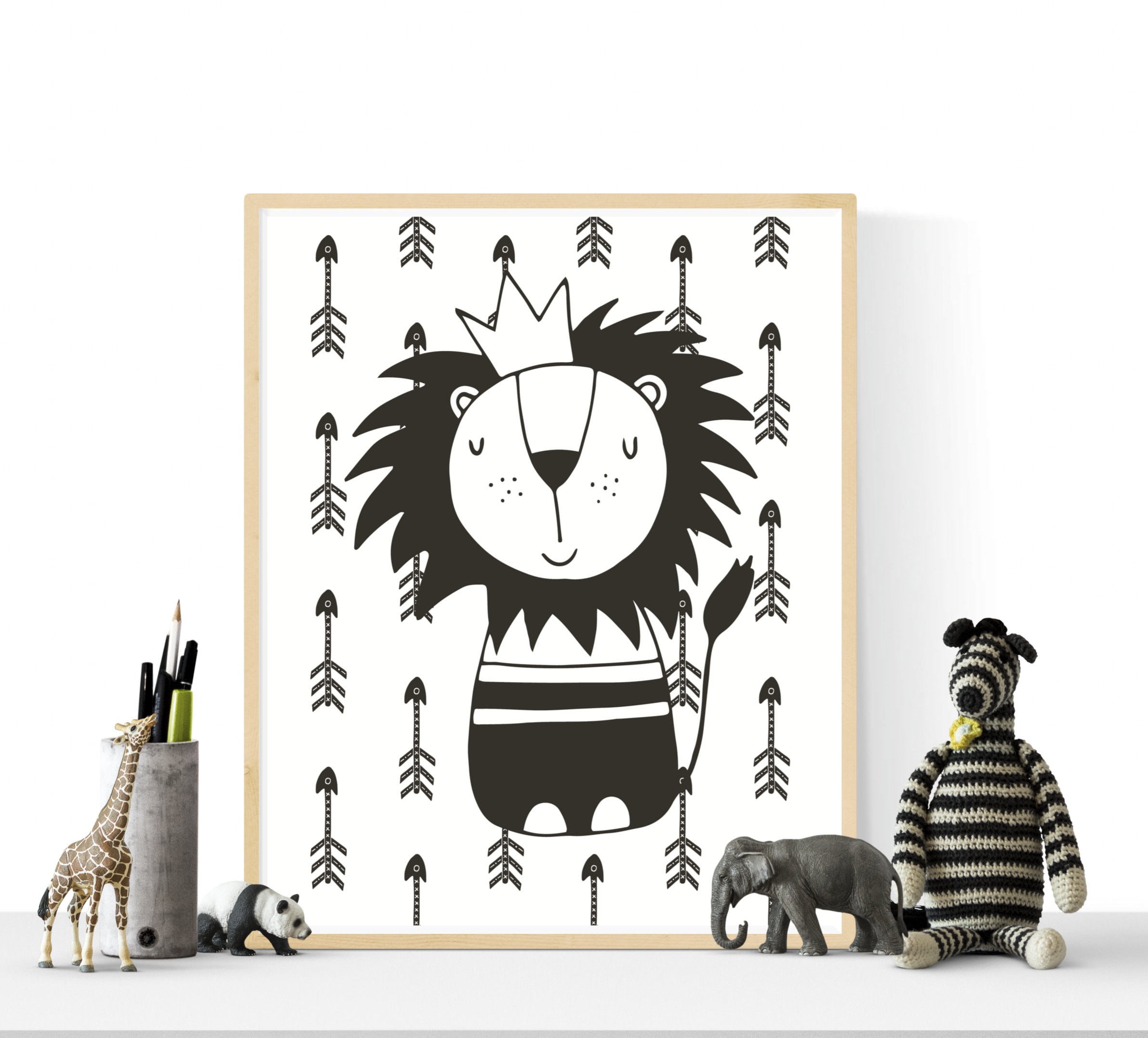 Scandinavian Animal Art Printables Scandi Nursery Wall Art - Etsy