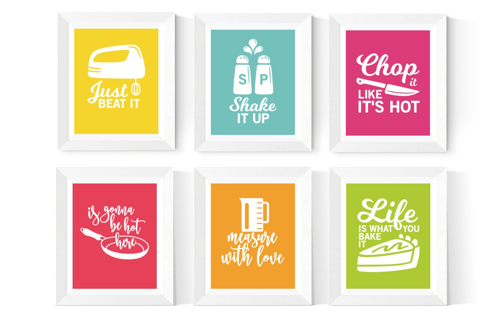 Funny Kitchen Art Kitchen Printables 6 Set Kitchen Wall - Etsy Ireland