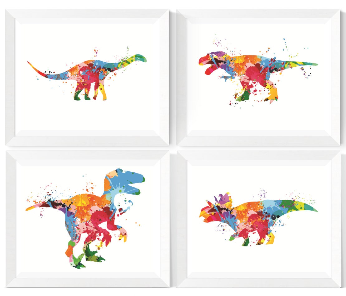 Dinosaur Art Printable Dinosaur Wall Art Nursery Dinosaur | Etsy