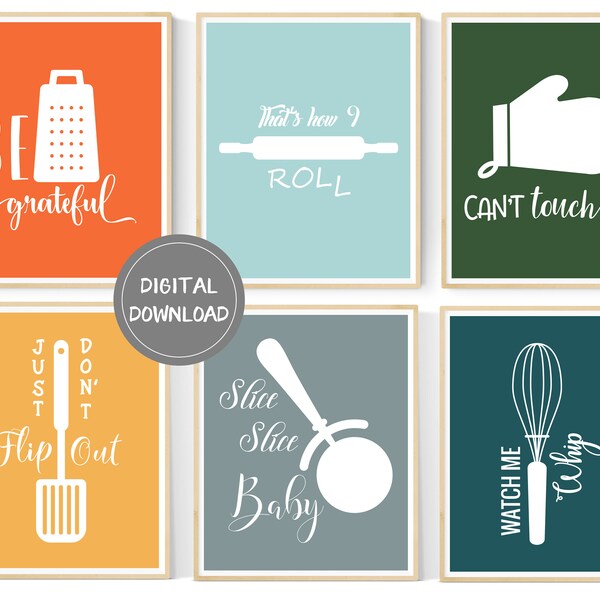 Kitchen Art Set - Etsy