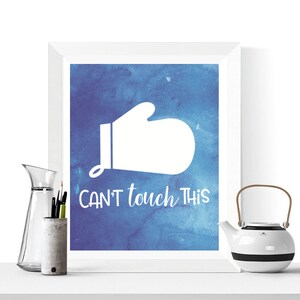 Blue Kitchen Art Printables 6 Set Blue Kitchen Decor - Etsy