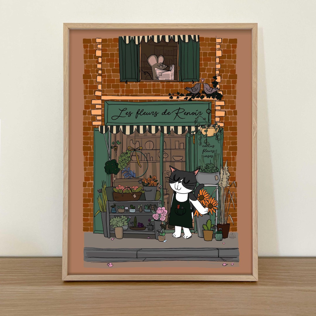 The Florist Poster - A5, A4, A3 Format - Etsy UK